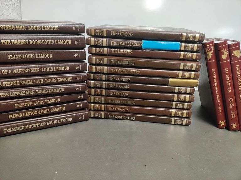 Assorted Western Books Louis Lamour The Old West More Prime Time Auctions Inc
