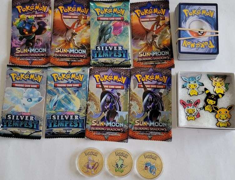 Pokémon Trading Cards, 3) Pokémon Coins, Pins - Prime Time Auctions, Inc.
