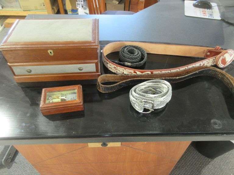 Belts, Jewelry Box with Contents - Prime Time Auctions, Inc.