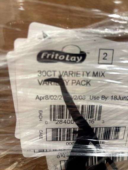 Pallet Frito Lay Variety Pack - Prime Time Auctions, Inc.