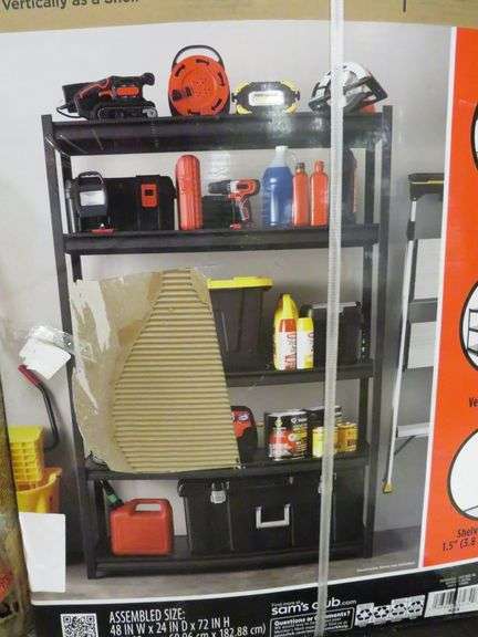 Members Mark 5-Shelf Deep Storage Rack - Prime Time Auctions, Inc.