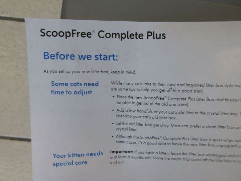 PetSafe® ScoopFree® Crystal Pro Self-Cleaning Cat Litter Box, Pet Dish ...