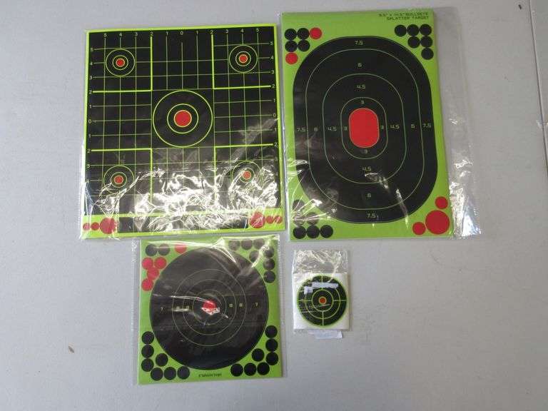 4) Packages Various Splatter Targets - Prime Time Auctions, Inc.