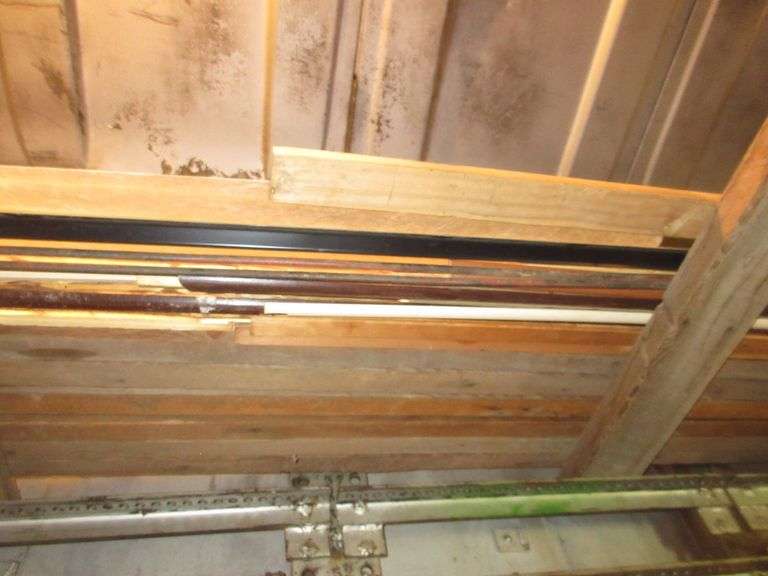 Contents of Rafters, Wood and PVC Pipe in Rafters, Level - Prime Time ...
