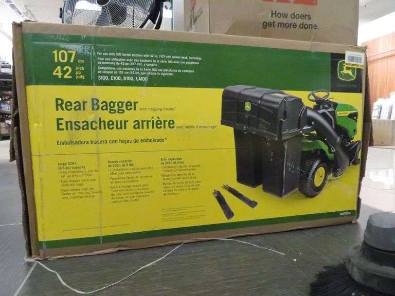 John Deere Rear Bagger with Bagging Blades - Prime Time Auctions, Inc.