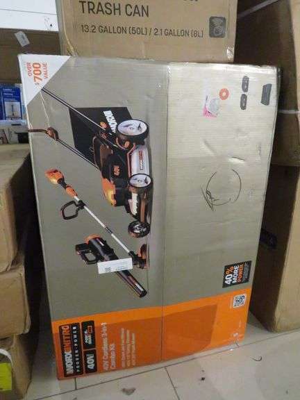 Worx 40V Cordless Combo Kit - Prime Time Auctions, Inc.