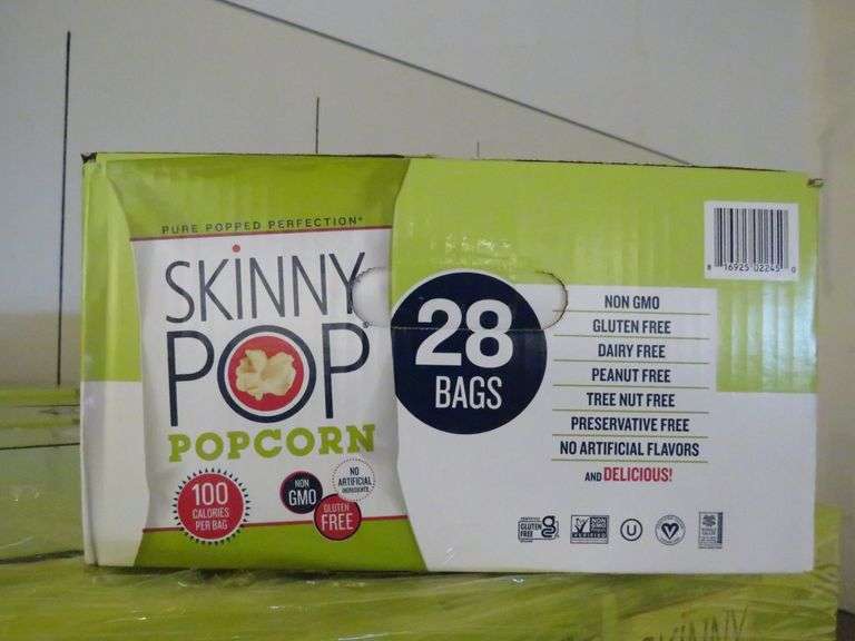 Pallet of Skinny Pop Popcorn - Prime Time Auctions, Inc.