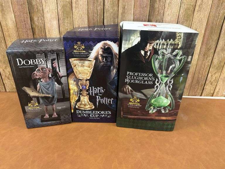 Harry Potter Dobby, Dumbledore's Cup and Professor Slughorns Hourglass ...