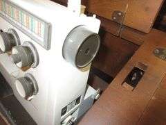 Sewing Machine Cabinet with Viking Selectronic 6570 Sewing Machine ...