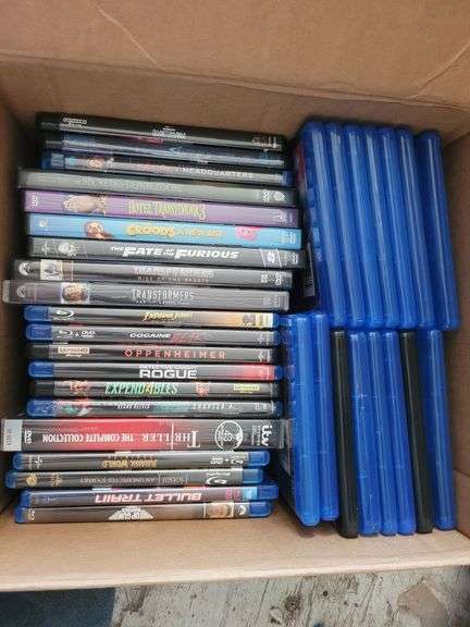 Box of Blue Ray DVD's - Prime Time Auctions, Inc.