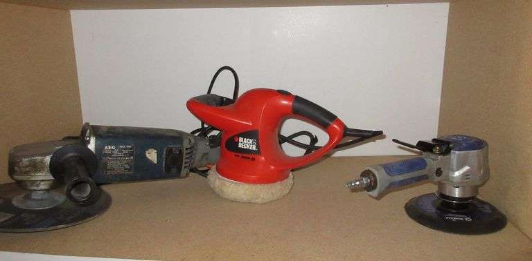 AEG Grinder, Black & Decker Polisher, Kobalt Pneumatic Sander - Prime ...