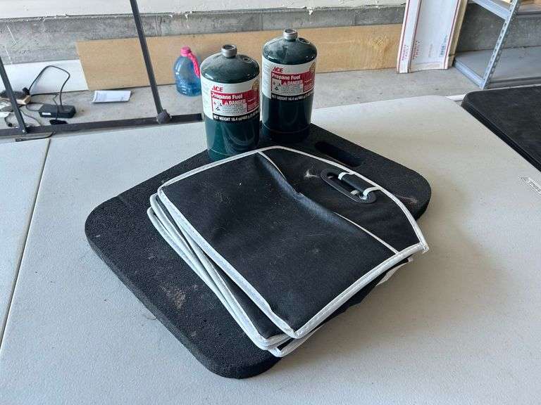 Propane Bottles, Kneeling Pad, Fabric Organizer - Prime Time Auctions, Inc.