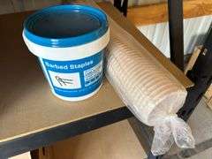 Bucket of Barbed Staples, Coffee Cups - Prime Time Auctions, Inc.