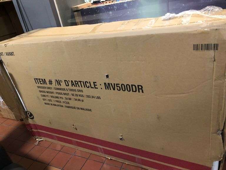 Elements International Maverick 6 Drawer Dresser - GREY - Prime Time ...