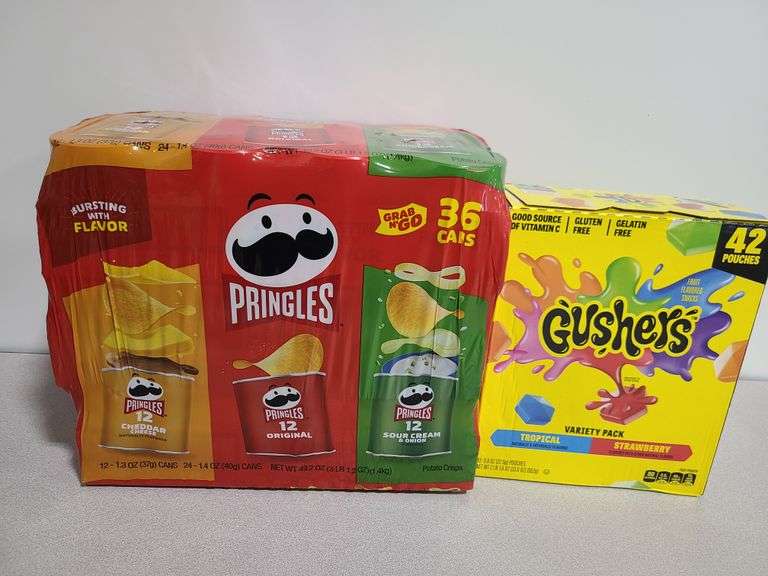 Pringles Potato Crisps, Gushers Fruit Flavored Snacks - Prime Time ...