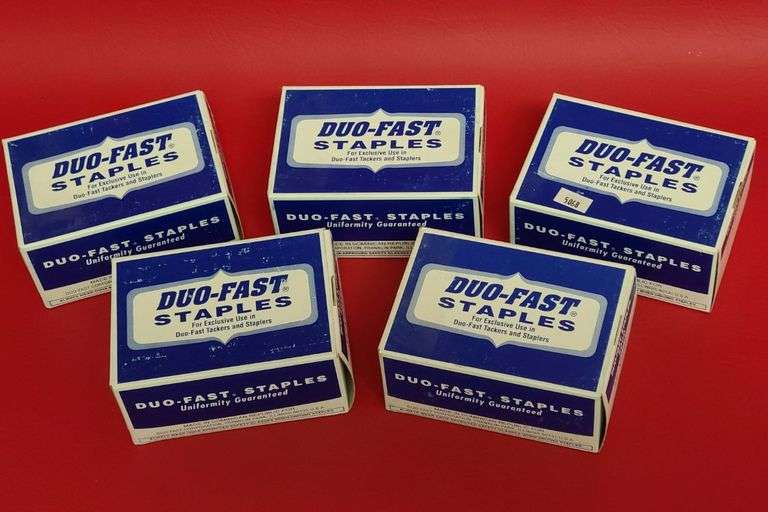 5) Boxes Duo-Fast Staples - Prime Time Auctions, Inc.