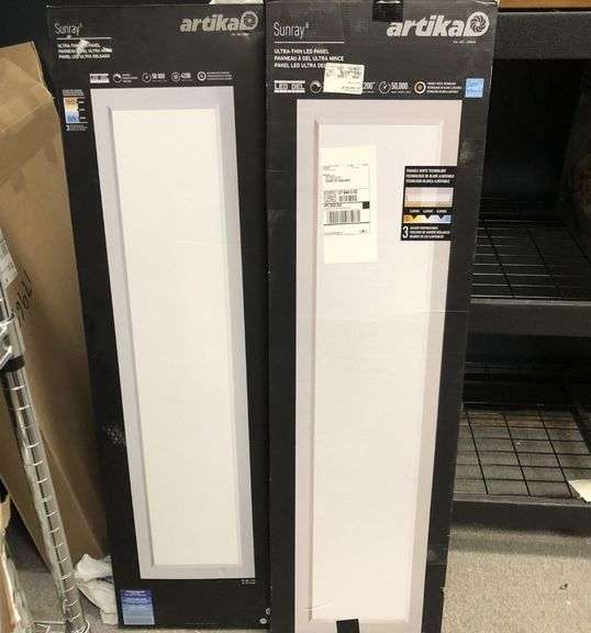 2) Artika Sunray Ultra Thin LED Panel - Prime Time Auctions, Inc.