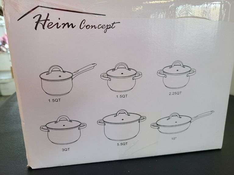 Heim Concept 12 Piece Cookware Set - Prime Time Auctions, Inc.