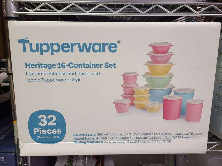 Tupperware Container Set - Prime Time Auctions, Inc.