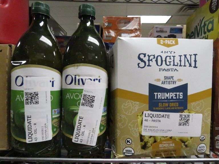 Sfoglini Trumpets Pasta, 2) Olivart Avocado Oil - Prime Time Auctions, Inc.