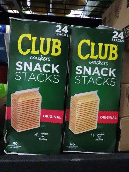 2) Club Crackers Snack Stacks - Prime Time Auctions, Inc.