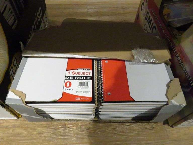 Box of Notebooks - Prime Time Auctions, Inc.
