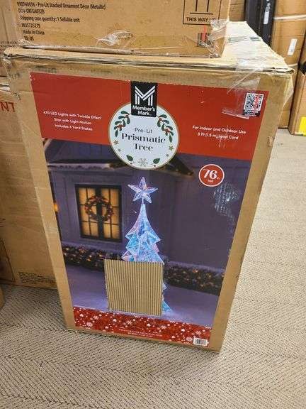 Pre-Lit Prismatic Tree - Prime Time Auctions, Inc.