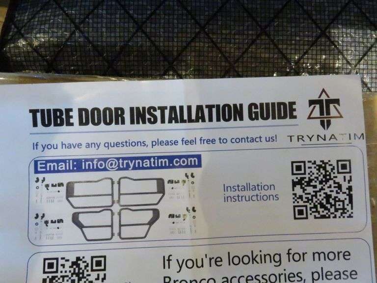 Tube Doors - Prime Time Auctions, Inc.