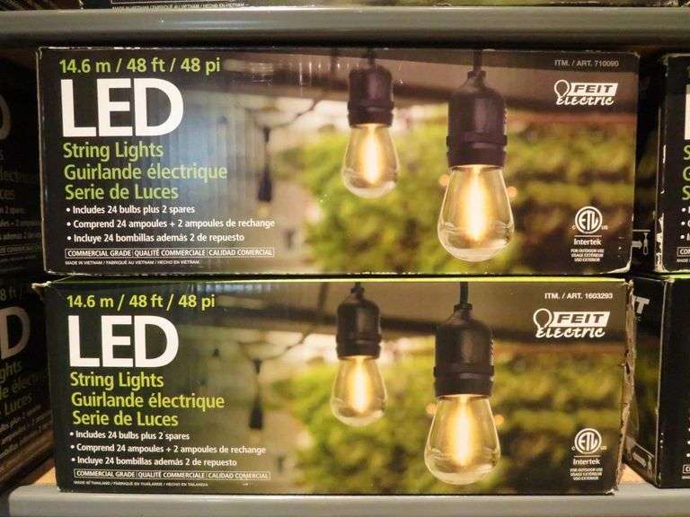 2) Feit Electric LED String Lights - Prime Time Auctions, Inc.