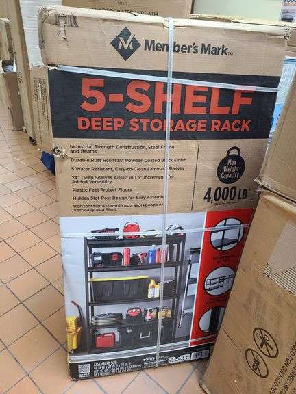 5-Shelf Deep Storage Rack - Prime Time Auctions, Inc.