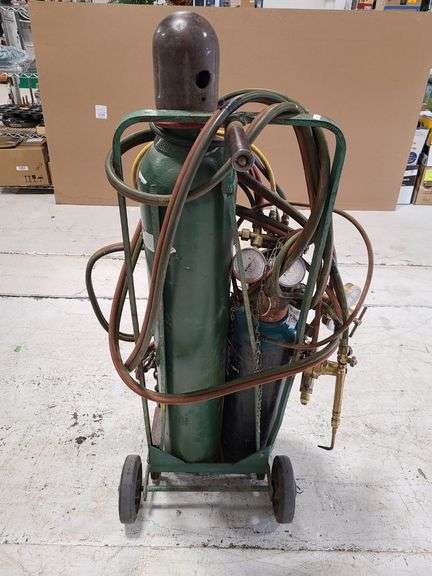 Acetylene Tank, Oxygen Tank, Hoses, Gauges, Nozzles, Hand Cart - Prime ...