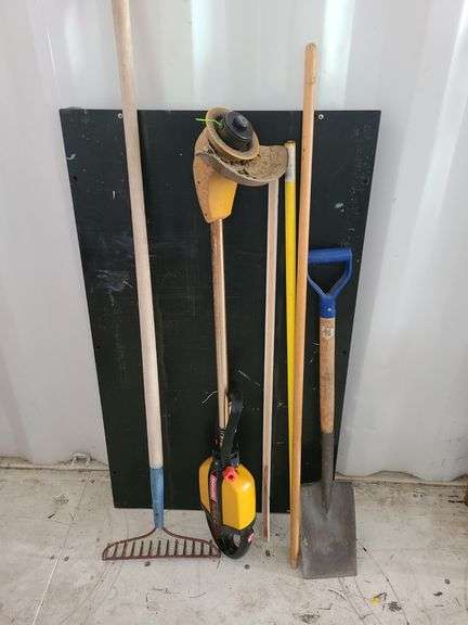Folding Table, Rake, Shovel, Weed Eater - Prime Time Auctions, Inc.