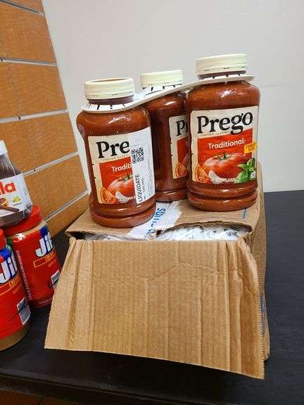 1) Triple Pack Prego Traditional Italian Sauce, 1) Njoy Pepper Packets ...