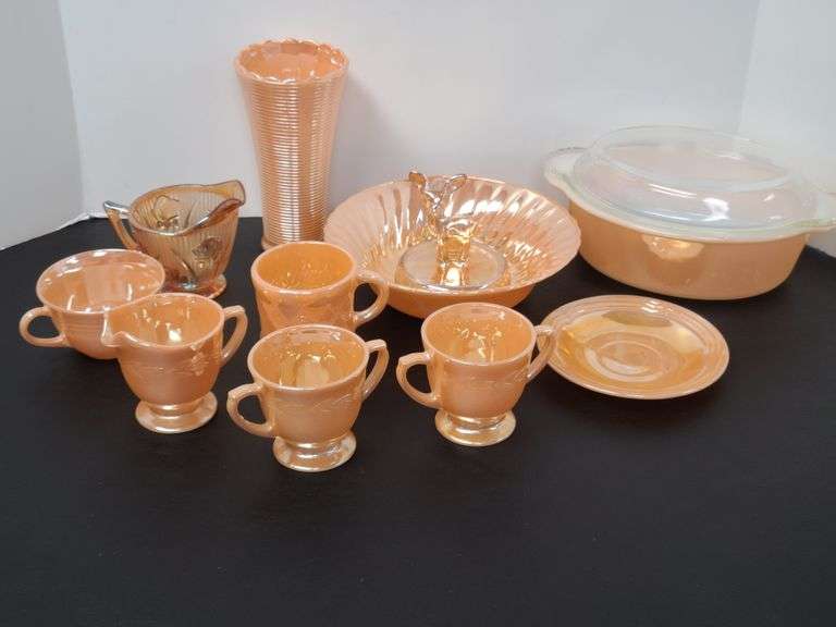 Fire King Peach Luster Dishware - Prime Time Auctions, Inc.