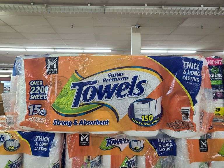 4) Super Premium Paper Towels 15pk - Prime Time Auctions, Inc.
