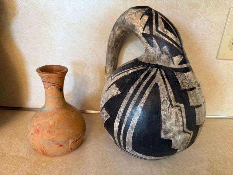 Stone Polished Vase, Pottery Vase - Prime Time Auctions, Inc.