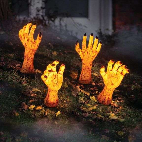 Zombie Hand Pathway Lights - Prime Time Auctions, Inc.