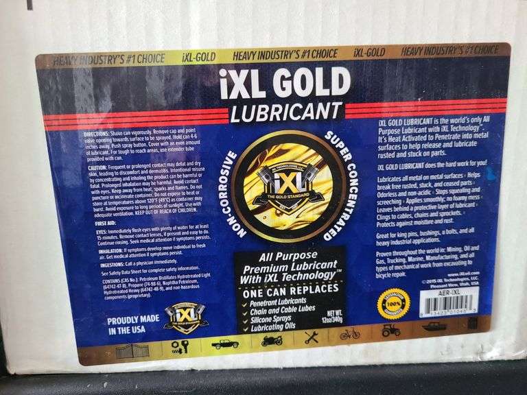 iXL Gold Lubricant - Prime Time Auctions, Inc.