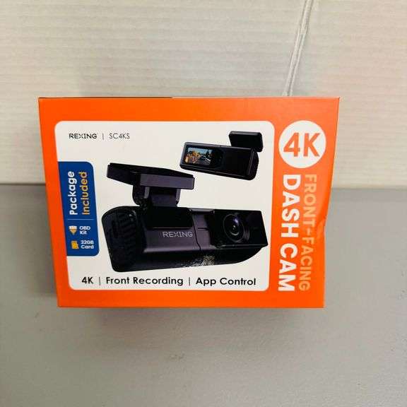 1) Rexing 4K Front Facing Dash Cam - Prime Time Auctions, Inc.