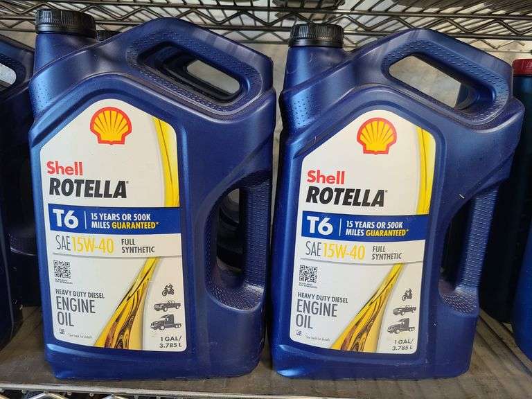 2) Shell Rotella SAE 15w-40 Heavy Duty Diesel Engine Oil - Prime Time ...