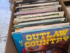 Box of Vinyl Records-Kenny Rogers, Herb Alpert, Roberta Flack, Andy ...