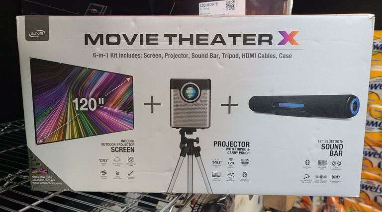 iLive Movie Theater X 6-in-1 Projection Kit - Prime Time Auctions, Inc.