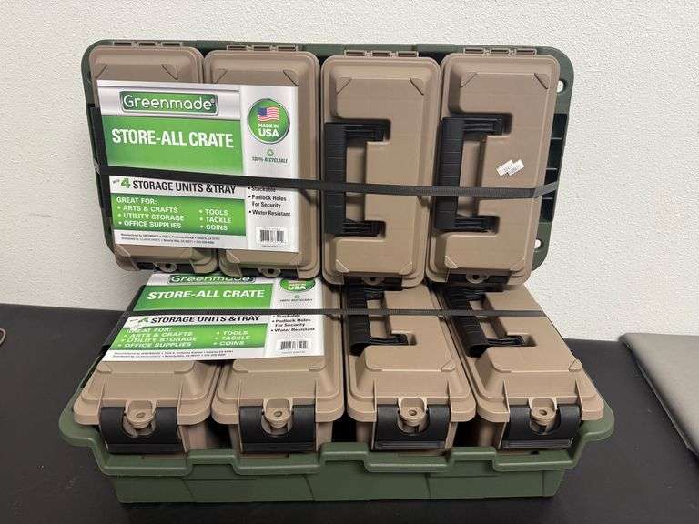 2) Greenmade Store-All Crates - Prime Time Auctions, Inc.