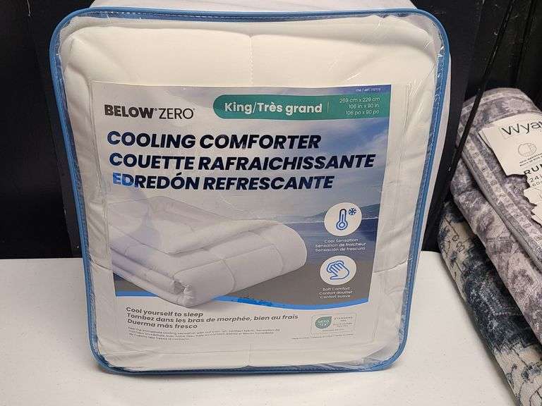 Below Zero Cooling Comforter King - Prime Time Auctions, Inc.