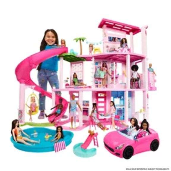 Barbie Dreamhouse Dollhouse with Accessories - Prime Time Auctions, Inc.