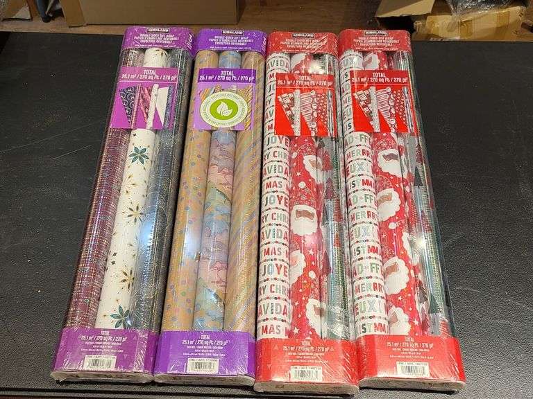 4) Packs Wrapping Paper - Prime Time Auctions, Inc.