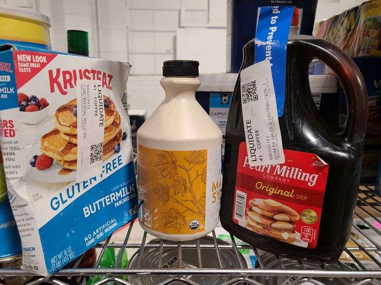 Krusteaz Pancake Mix, Syrup, Maple Syrup - Prime Time Auctions, Inc.