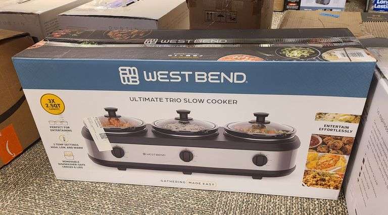 WestBend Ultimate Trio Slow Cooker - Prime Time Auctions, Inc.