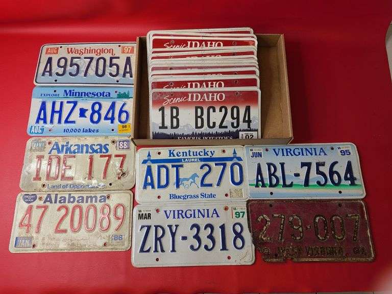 Various State License Plates - Prime Time Auctions, Inc.