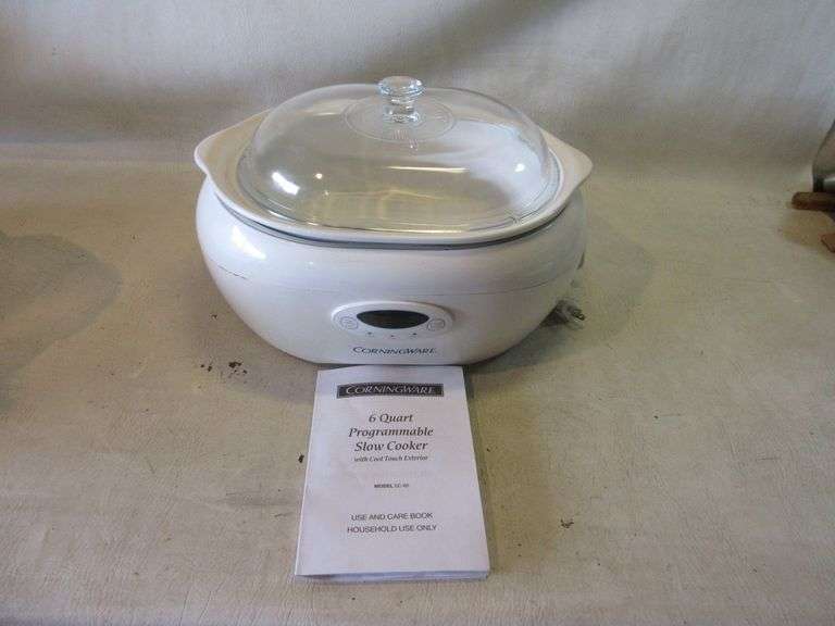 Corning Ware 6qt Programmable Slow Cooker - Prime Time Auctions, Inc.